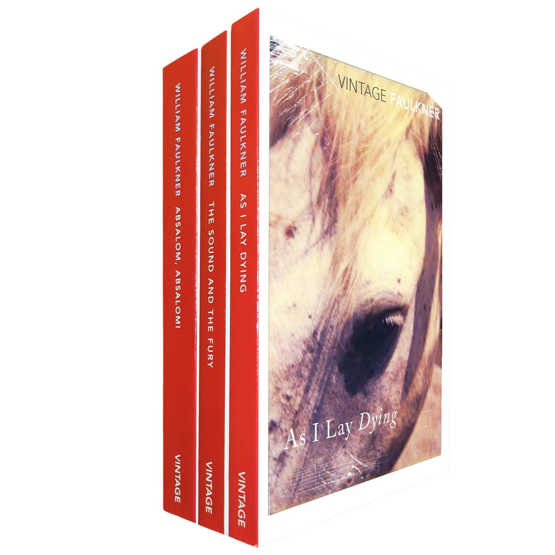 William Faulkner: 3-Book Set Featuring As I Lay Dying, Absalom, Absalo ...